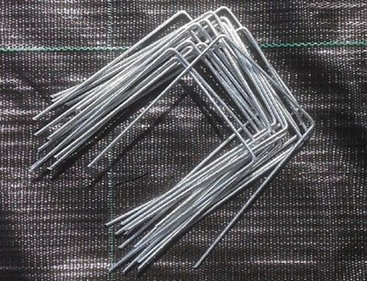 METAL GROUND GARDEN MEMBRANE PINS HEAVY DUTY HOOKS PEGS STAPLES U PINS ...