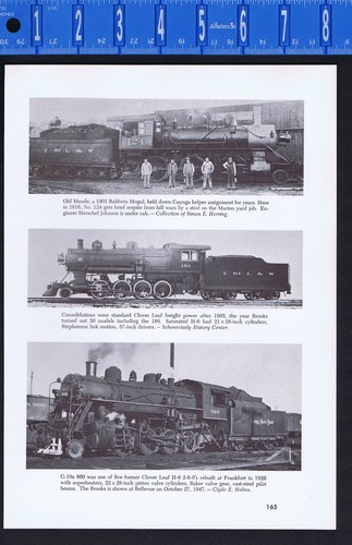 BALDWIN OLD MAUDE & Clover Leaf Locomotives Nickel Plate Road-Railroad ...