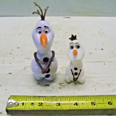 2 OLAF FIGURE Disney Frozen Sparkle Doll Toy 3" & 5" | eBay