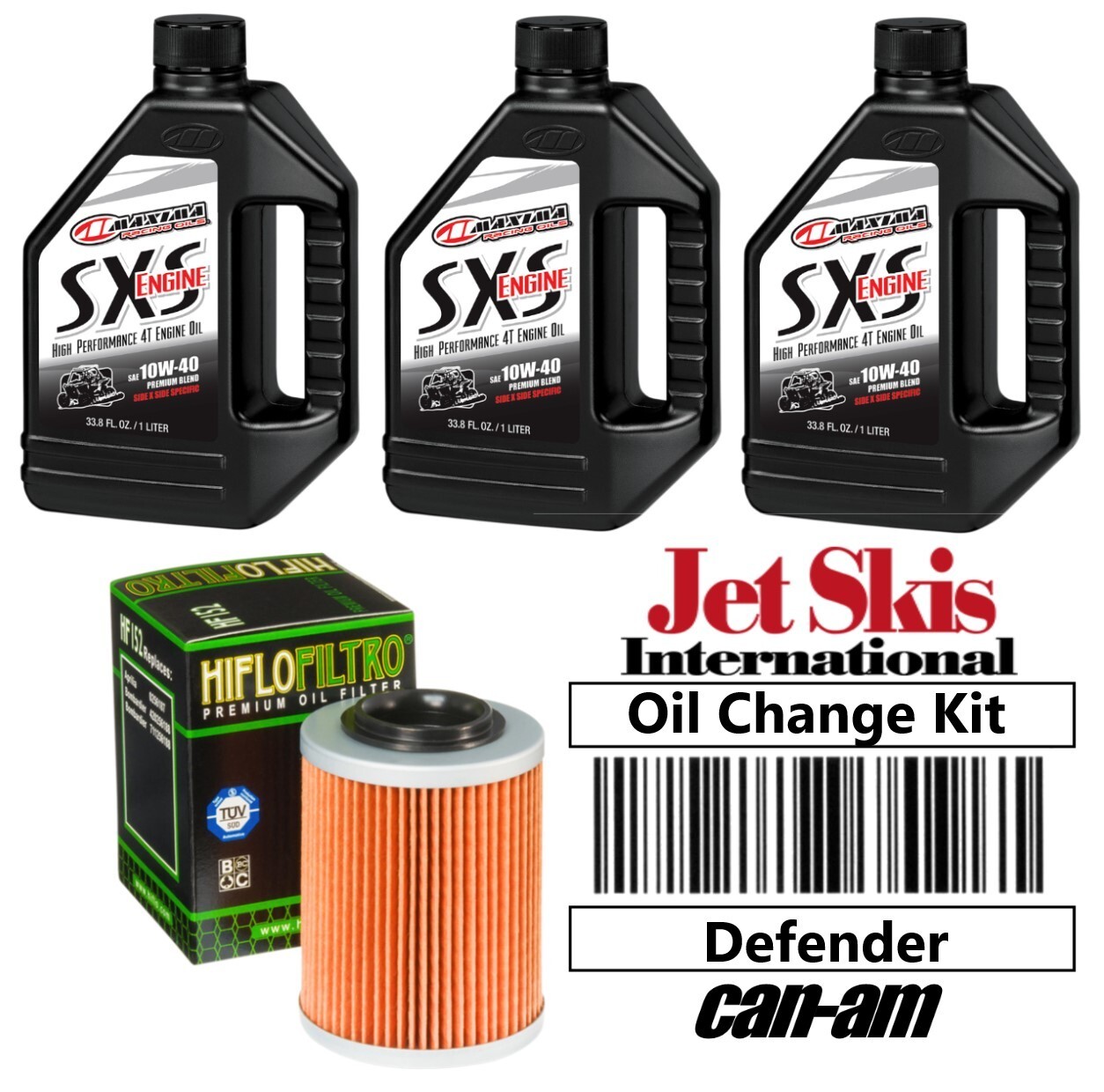 CAN-AM Defender HD5 HD8 HD10 Pro Max Oil Change Service Kit 10W40 Oil ...