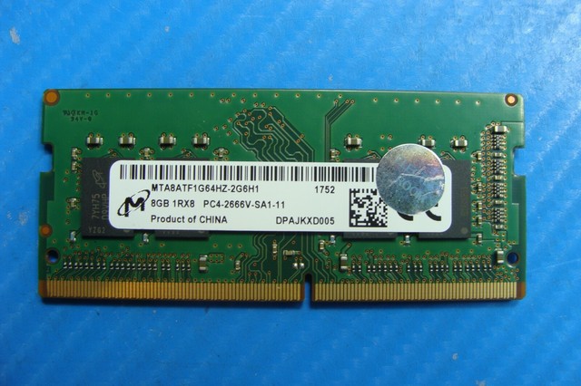 HP 862398-850 Micron 8GB PC4-2666V RAM DDR4 1RX8 SoDimm Memory ...