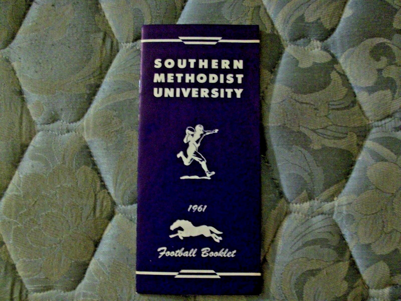 1961 SMU MUSTANGS FOOTBALL MEDIA GUIDE Yearbook JERRY RHOME Tulsa ...