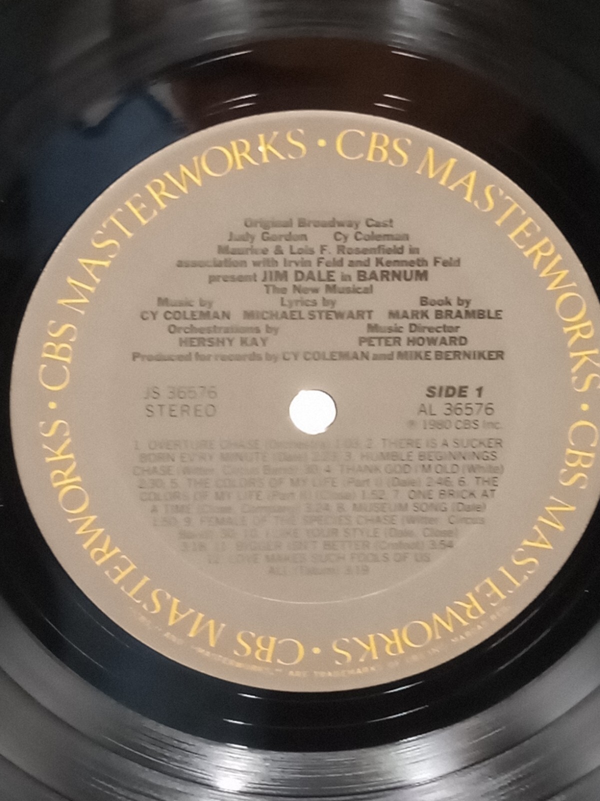 BOXDG37 Jim Dale - Barnum The New Musical LP, Gat CBS Masterworks Js ...
