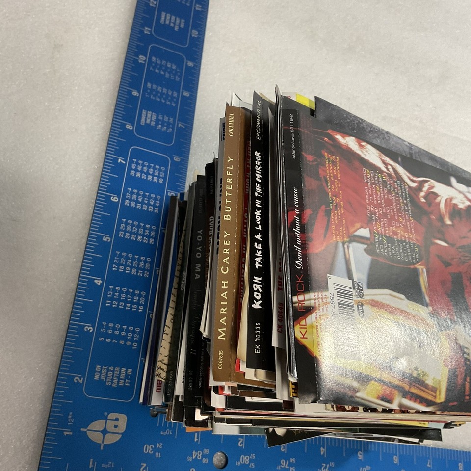 Big Lot Of Music CD Paper Inserts All Genres Collectible Album Art ...