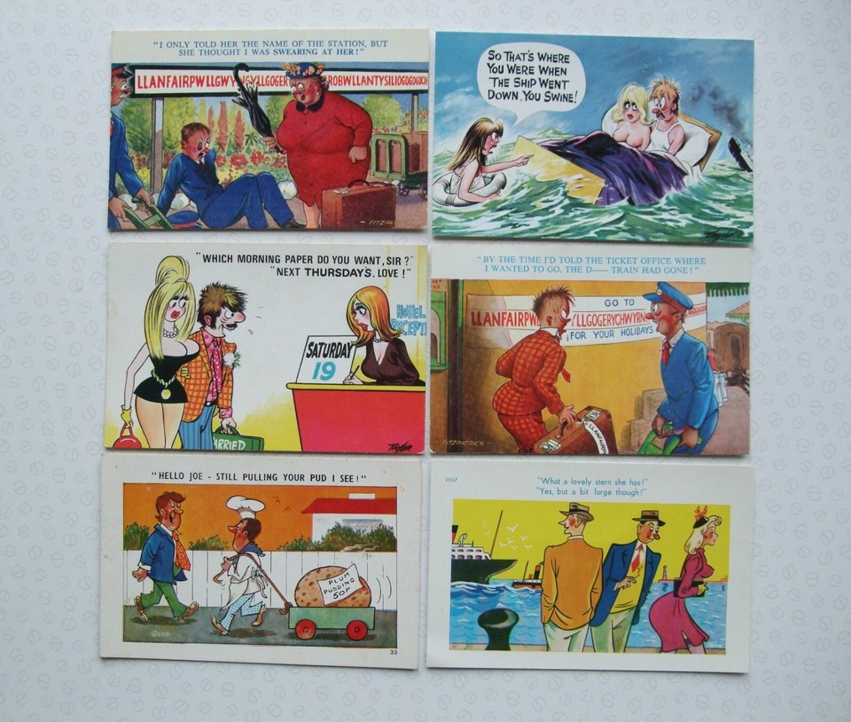 40 X Vintage Saucy Humorous Seaside Postcards | eBay UK