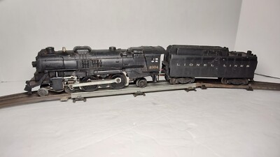 Vtg Lionel O Gauge 8304 Steam Locomotive w/Lionel Lines Tender Railroad ...