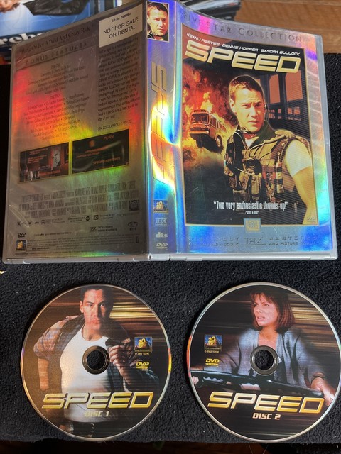 Speed 2 DVD Disc Five Star Collection Sandra Bullock 2nd Ship for sale ...
