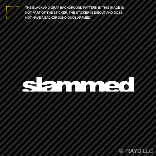 (2x) Slammed Sticker Die Cut Decal Self Adhesive Vinyl jdm euro | eBay