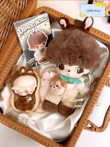 POP MART DIMOO WORLD & Disney Series Vinyl Plush Keychain Figure - Chip ...