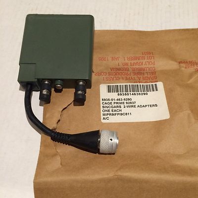 Sincgars, 2-Wire Adapter, P/N A3272557-2, NSN 5895-01-463-8290, New | eBay