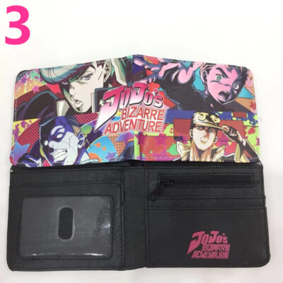 Anime JoJo's Bizarre Adventure Leather Wallet Purse Cosplay Gift 3 | eBay