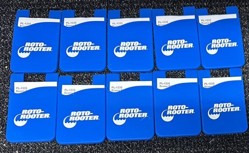(10) ROTO ROOTER Silicone Credit Card Holder Cell Phone Sticker ...