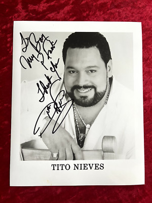 TITO NIEVES B/W PHOTO AUTOGRAPH 90'S HIP HIP AUTHENTIC SIGNED RARE ...