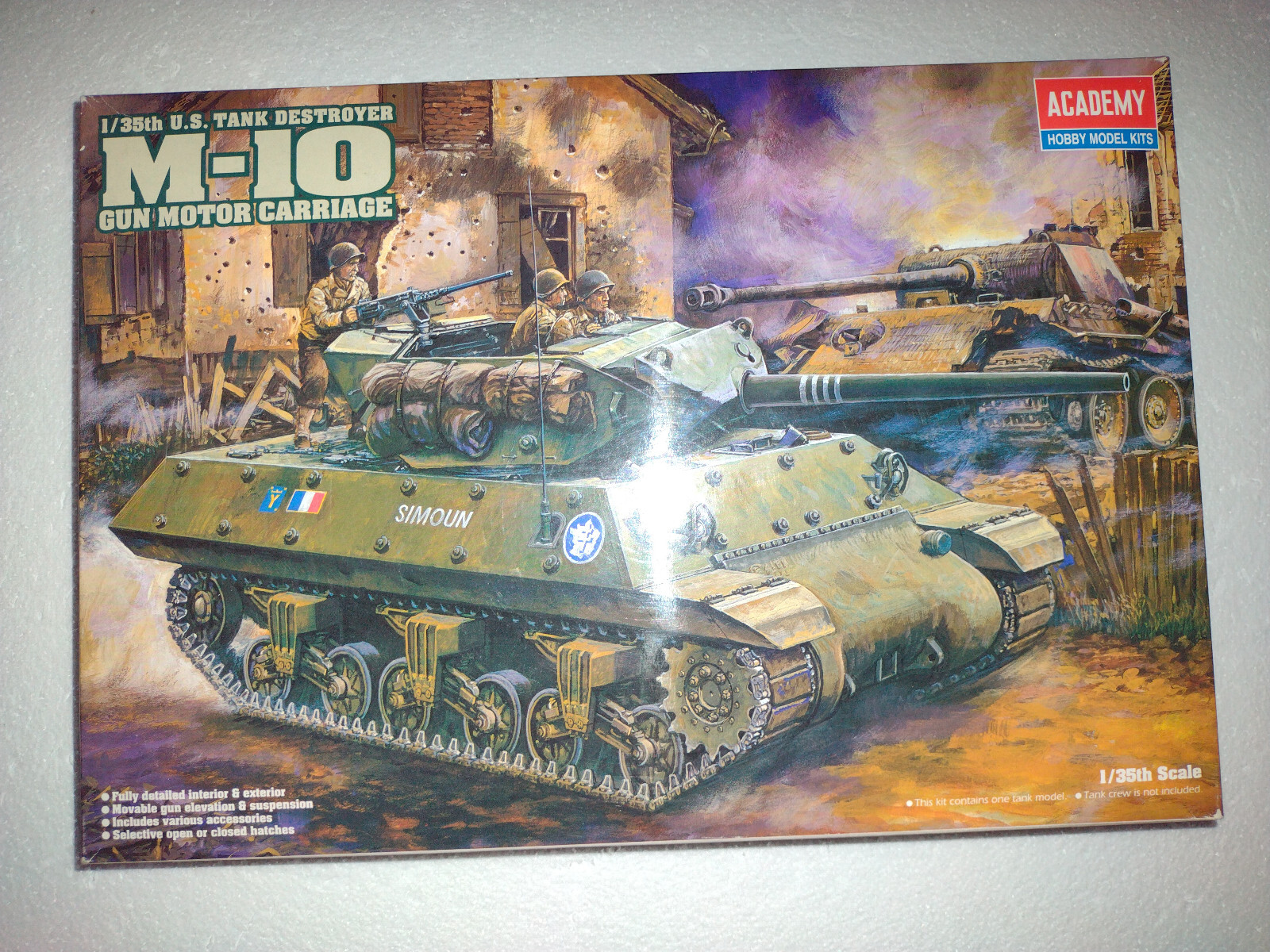 WWII US M-10 Gun Motor Carriage Tank Destroyer Academy 1393 1/35 | eBay