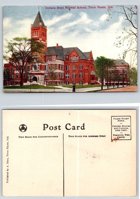 Terra Haute Indiana STATE NORMAL SCHOOL Postcard X209 | eBay
