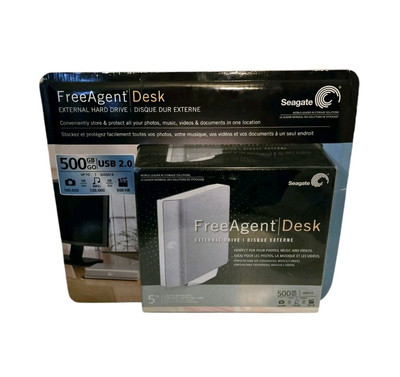 New Seagate FreeAgent Desk 500GB External Hard Drive 763649018774| eBay