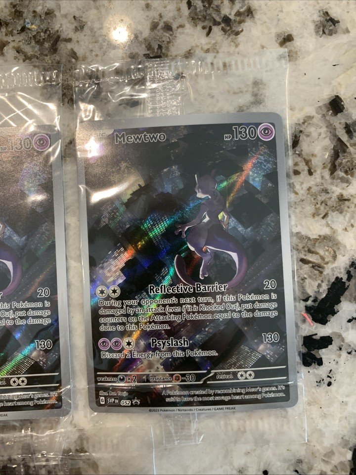 Mewtwo SVP 052 151 Promo Illustration Rare Pokemon Card SEALED LOT Of 5 ...