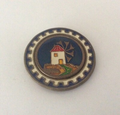 Windmill Colorful Round Metal Fridge Magnet | eBay