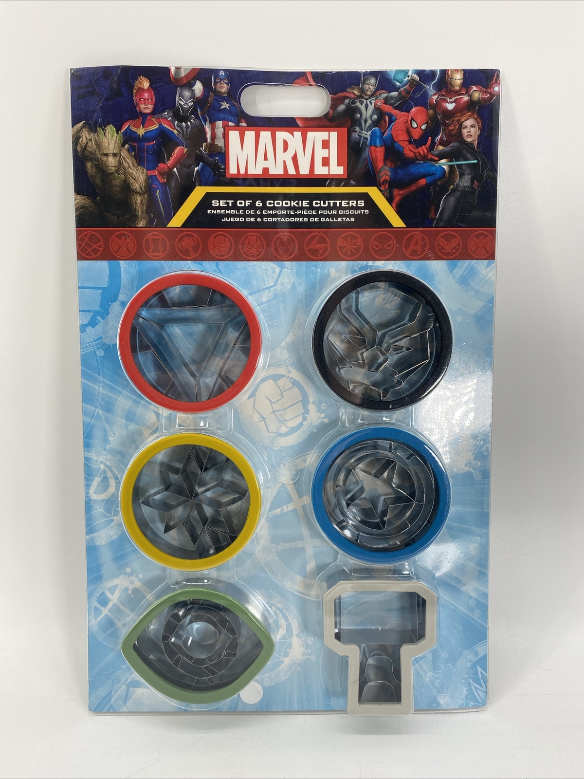 Marvel Disney Set of 6 Cookie Cutters Super Heroes NIP | eBay