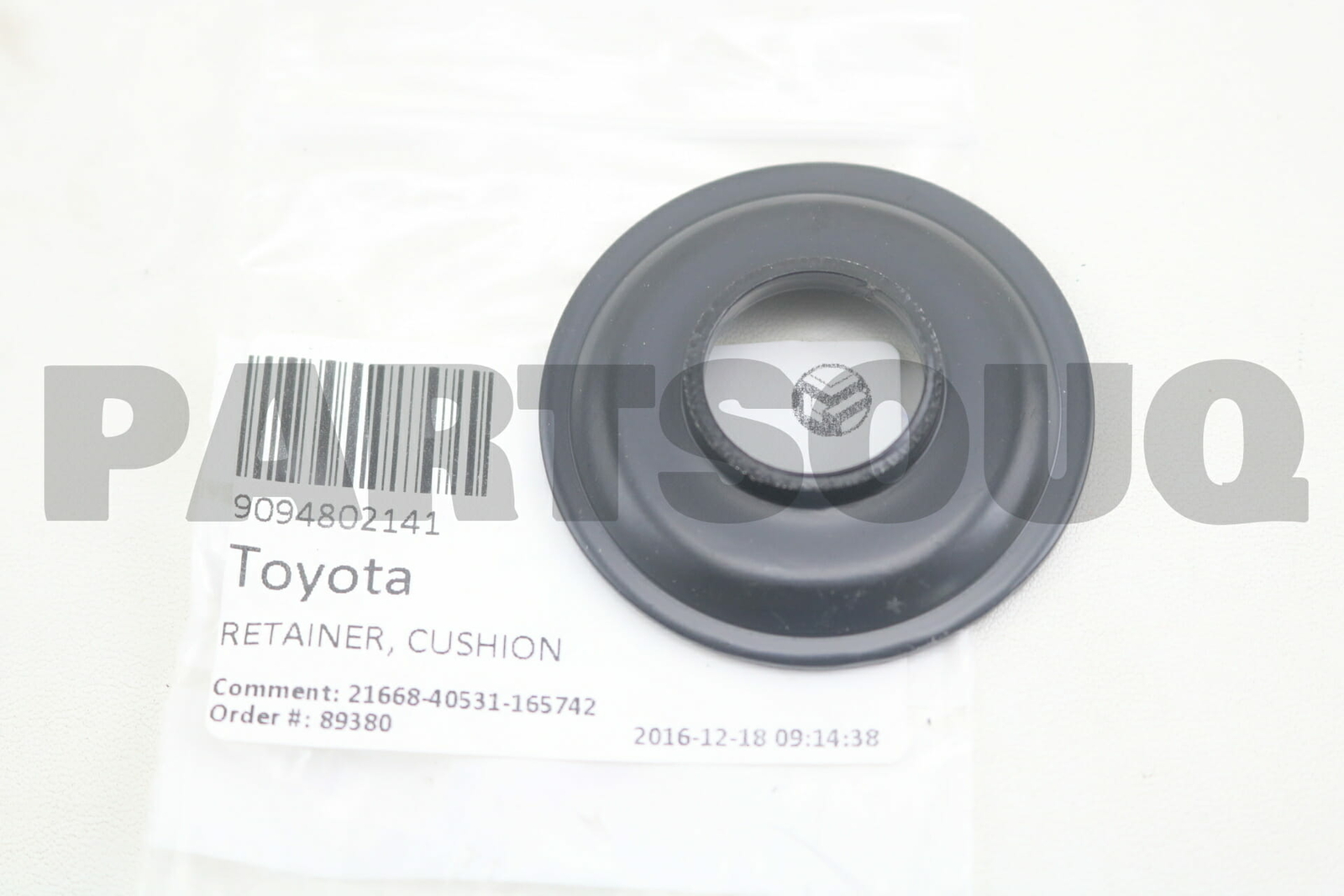 9094802141 Genuine Toyota RETAINER, CUSHION, NO.1(FOR FRONT SHOCK ...