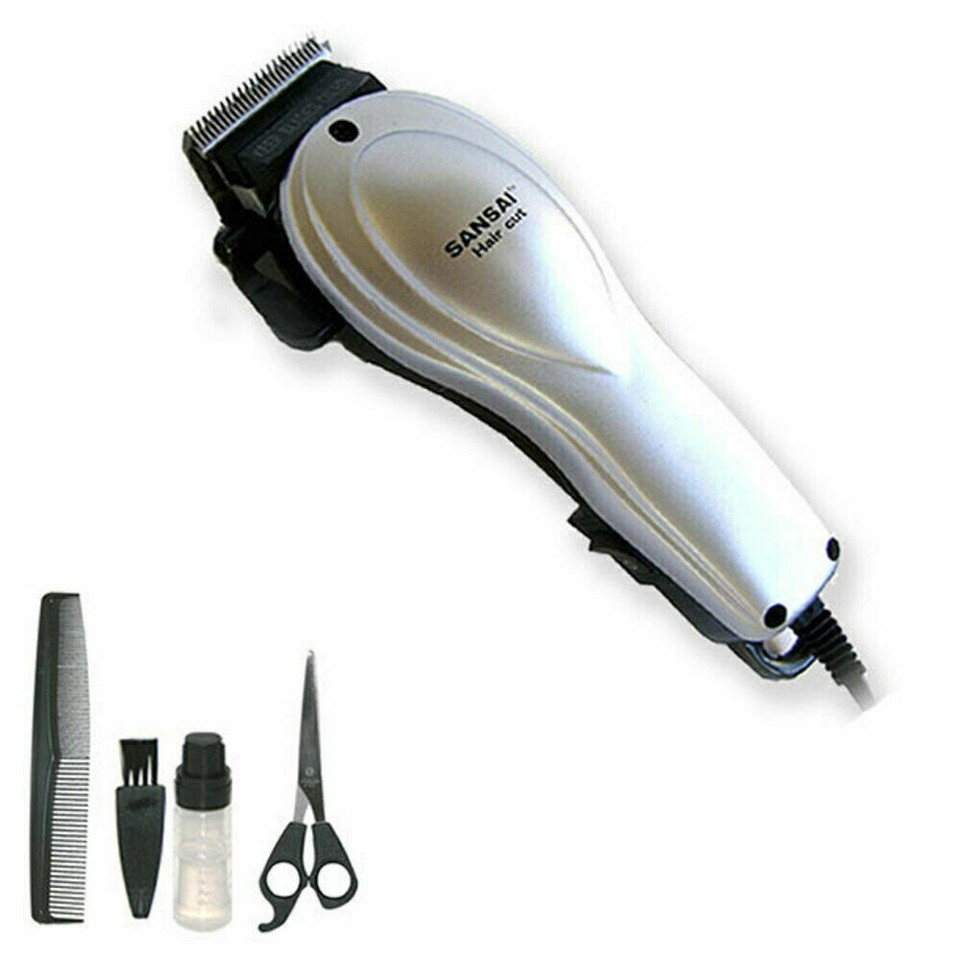 Sansai Professional Electric Corded Hair Clipper/Trimmer Kit w ...