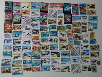 Planes/Aircraft/Aviation Stamps Collection - 100 to 1000 Different ...