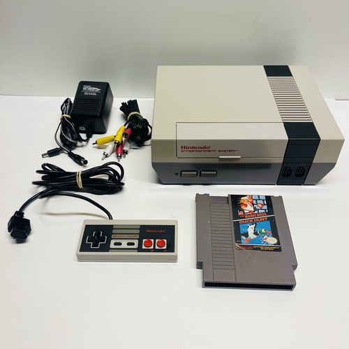 1985 Original NES Nintendo System Console Controller Hookups Super ...