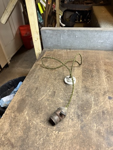 Antique Industrial Bryant Electric Light Lamp Socket Paddle Switch W ...