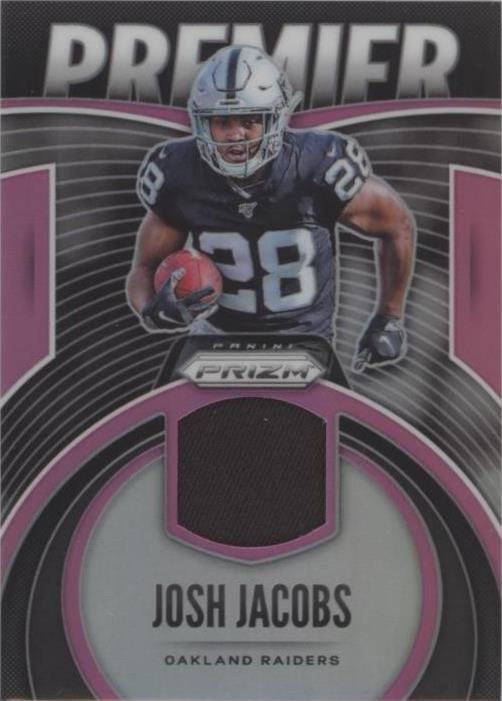 2019 Panini Prizm - Premier Jerseys Pink #PJ-JJA Josh Jacobs (MEM, RC ...