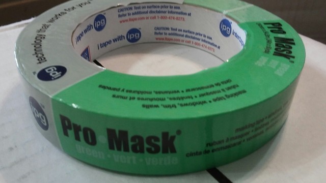 IPG 1" X 60 Yd Pro Mask Green Masking Tape PN 153548 Case of 32 for ...
