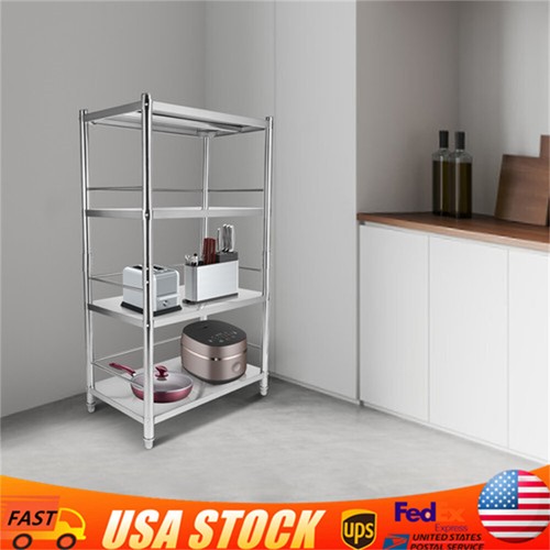 4 Tier Kitchen Shelves Shelf Rack Stainless Steel Shelving and ...