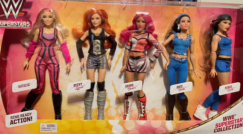WWE Superstars 5 pack doll set female wrestlers Barbie | eBay