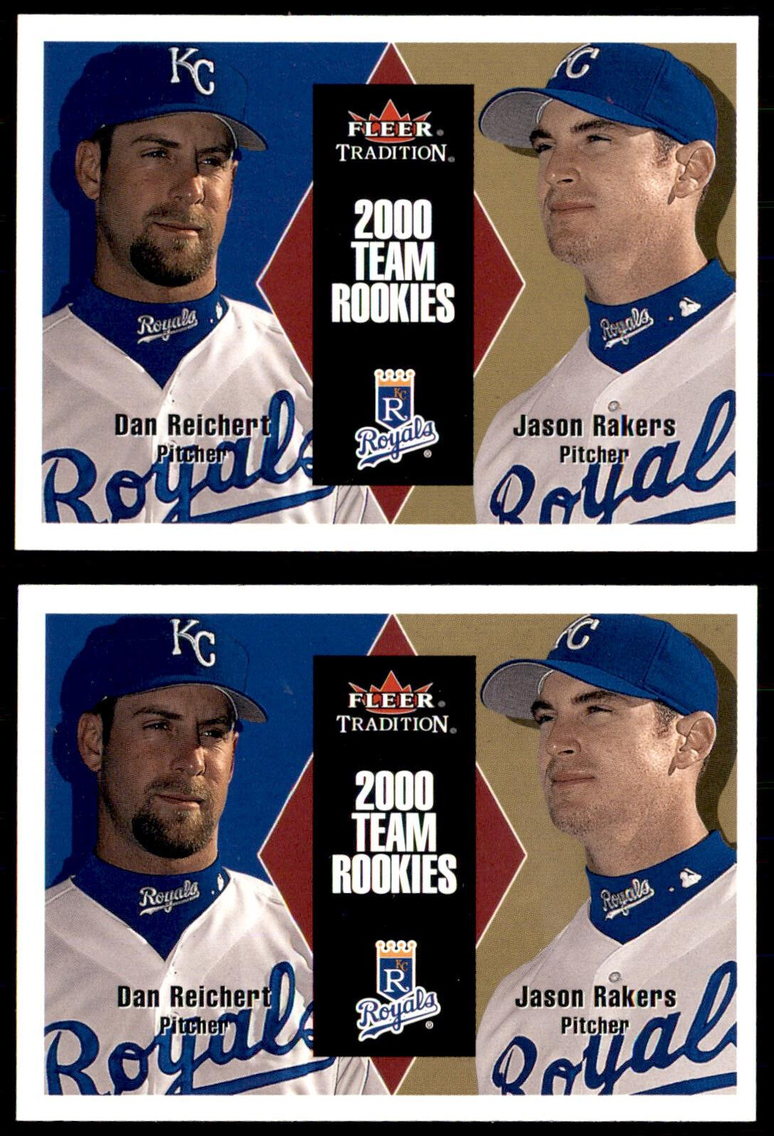 Lot of 2 Dan Reichert/Jason Rakers 2000 Fleer Tradition Update Card # ...
