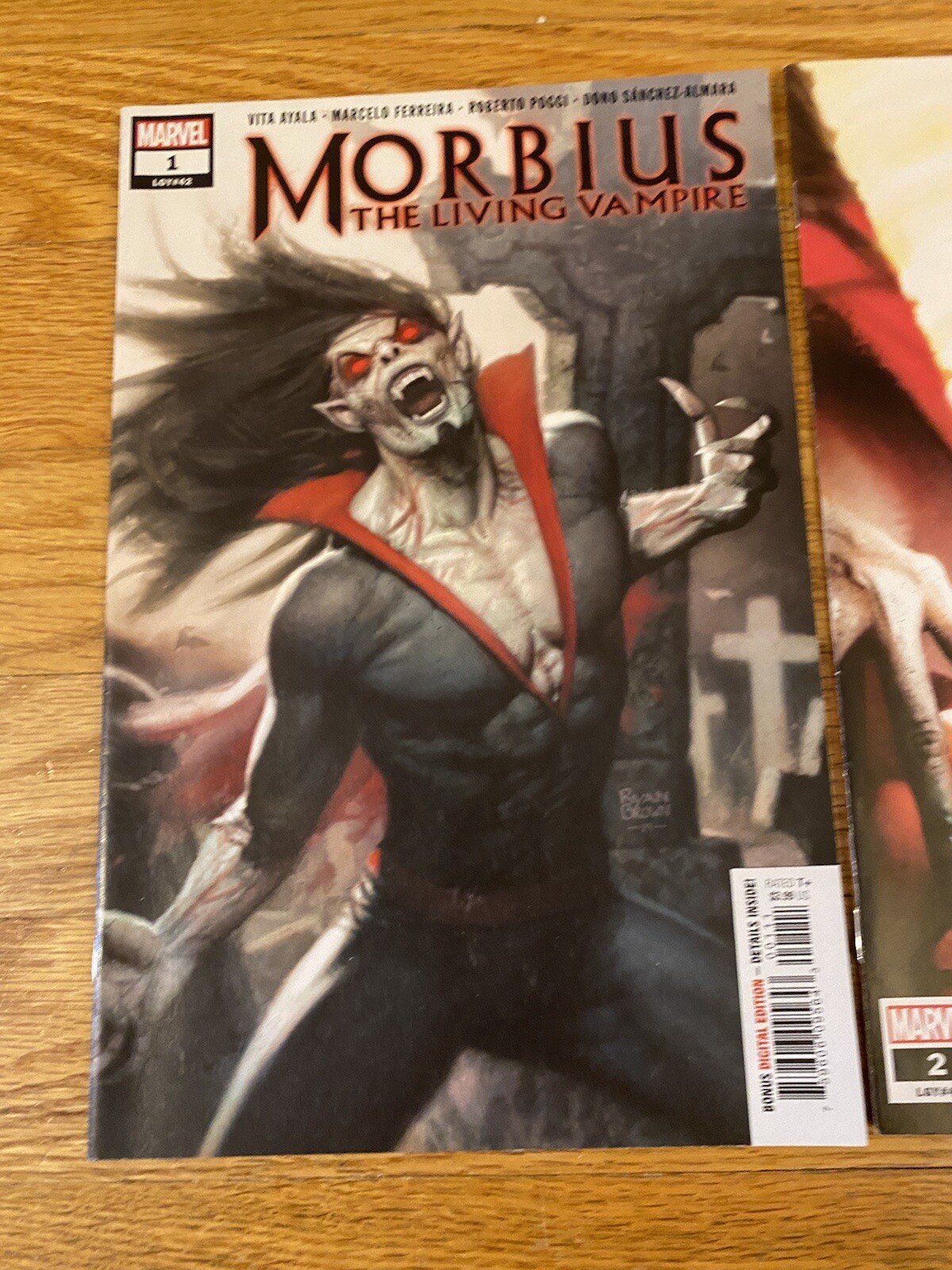 Unread Marvel Comic Lot Morbius The Living Vampire #1 + 2 1st Print ...
