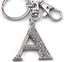 Clear Name Alphabet Initial Letter A-Z Car Keychain Key Ring Wedding ...