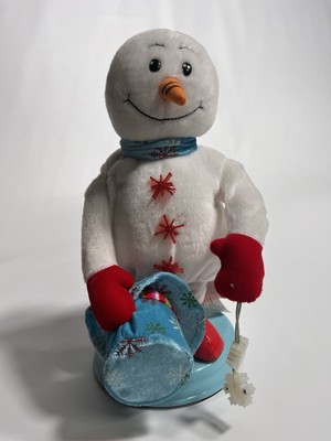 Working Gemmy Dancing Singing Snowman Snow Miser Mr White Christmas ...