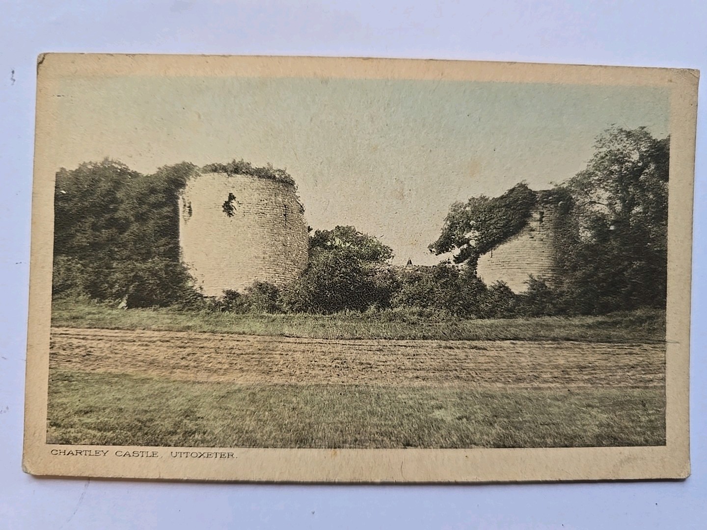 Chartley Castle, Uttoxeter,Staffordshire Vintage Postcard. Unposted. F ...