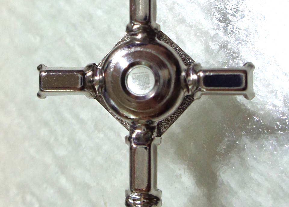 Vintage, Silver Tone, Clear Baguettes Religious Cross Pendant Necklace ...