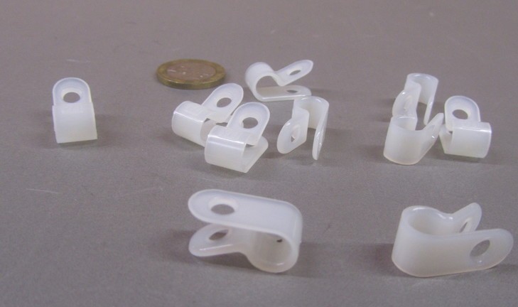 Nylon Plastic Loop Clamp P Clip - 1/4" ID, 13/16" Long, 100 Pcs | eBay