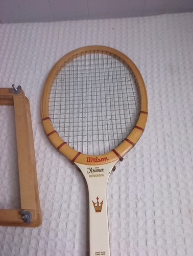 Vintage Wilson Jack Kramer Autograph Tennis Raquet Medium 4 5/8 Grip ...