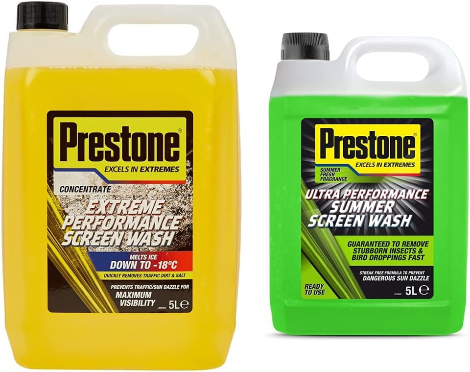 Prestone Screenwash, Ready to Use Screen Wash for Cars - Winter, High ...