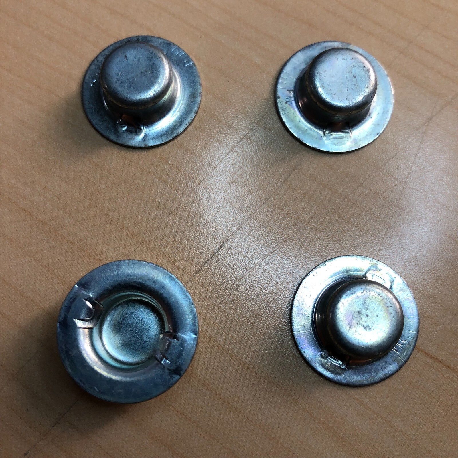 4 Pack 3/8 Push-on Cap Nuts - Axle Caps - Wheel Retainers | eBay