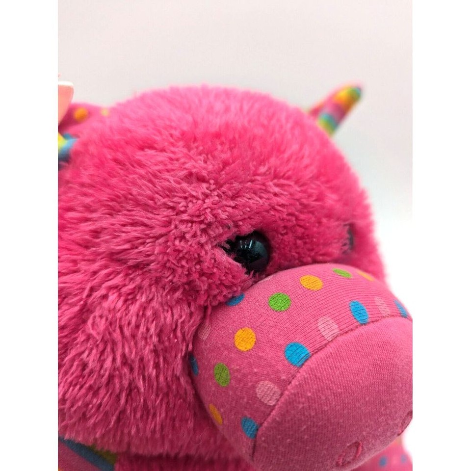 Build A Bear Giggly Piggly Pink Pig Rainbow Plush 2009 HTF VERY RARE ...