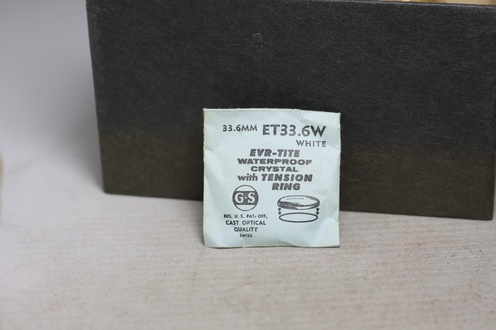 G-S Evr-Tite Waterproof Acrylic Watch Crystal 33.59MMmm ET33.6 WHITE ...