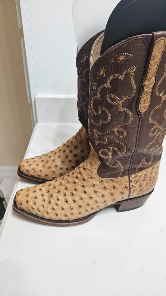 Rujo The Gavin - Honeycomb - Western Cowboy Boots Genuine Ostrich Men’s ...