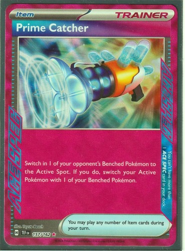 PRIME CATCHER 157/162 ACE SPEC -TEMPORAL FORCES POKEMON -ULTRA RARE ...