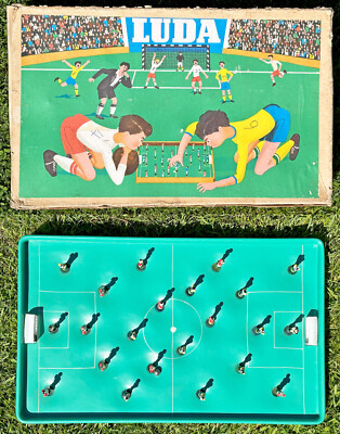 Original DDR Fußballspiel Tischfußball Spiel LUDA mit Original Karton ...