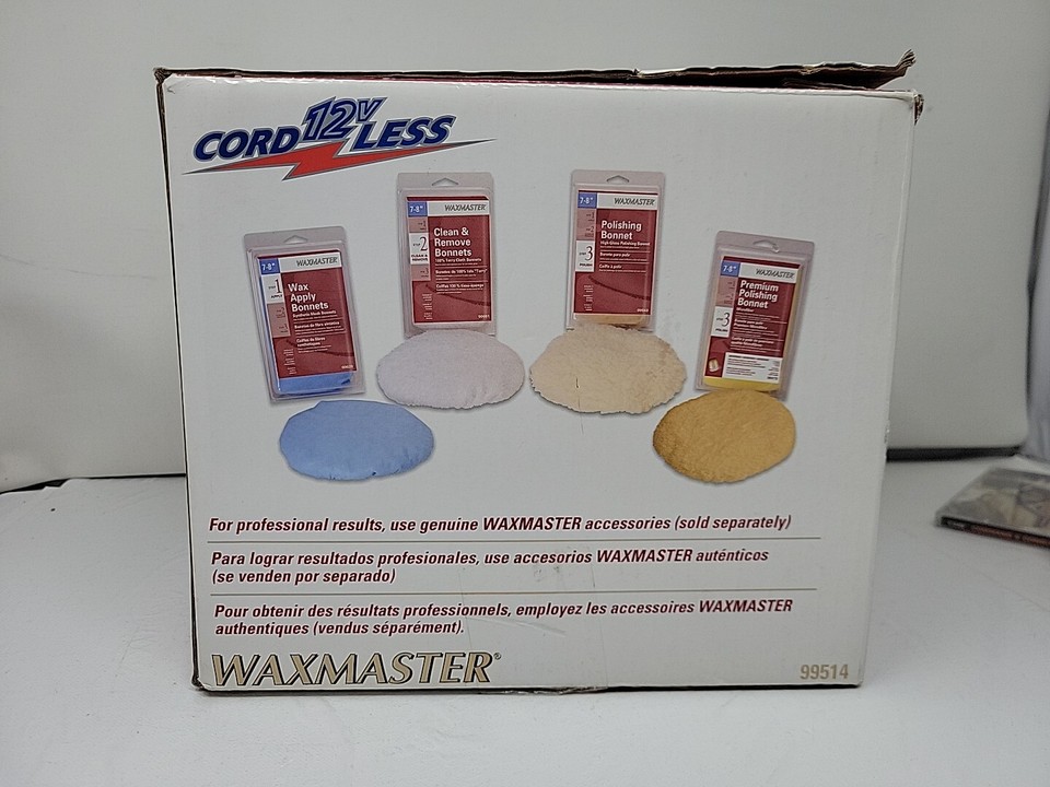 Waxmaster 99514--7 Random Orbit Orbital Waxer Polisher Buffer, Bonnets ...