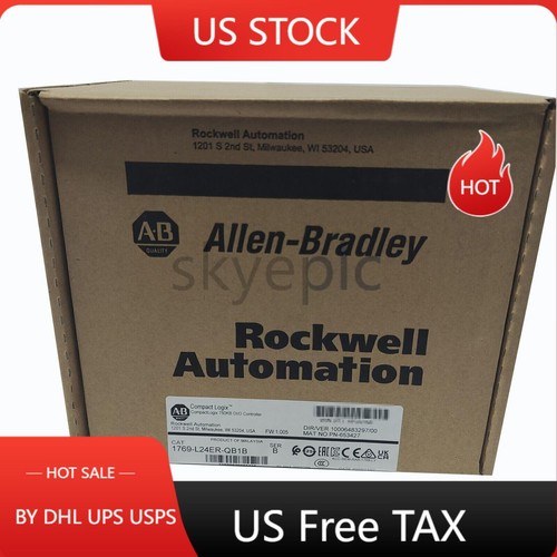 1PC NEW Factory Sealed AB 1769-L24ER-QB1B AB CompactLogix 750KB DI/O ...