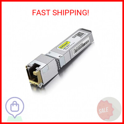 SFP+ to RJ-45 10GBase-T Transceiver, 10Gbe Copper SFP+ to Ethernet ...